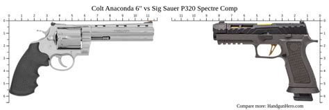 Colt Anaconda Vs Sig Sauer P Spectre Comp Size Comparison Handgun Hero