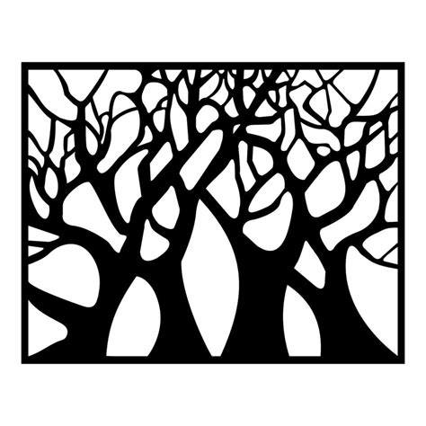 Tree Stencil Vector Art Icons And Graphics For Free Download