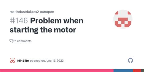 Problem When Starting The Motor Issue Ros Industrial Ros