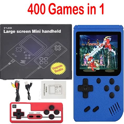레트로 휴대용 미니 비디오 게임 콘솔 3 0 인치 Lcd 스크린 어린이 선물 8 비트 휴대용 게임 플레이어 내장 400 게임 Av 출력 Aliexpress