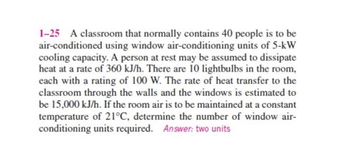 Solved A Classroom That Normally Contains 40 People Is To