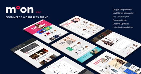 Moon Shop Responsive Ecommerce Wordpress Theme For Woocommerce Flat
