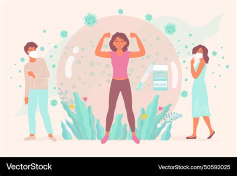 Vaccine Flat Composition Royalty Free Vector Image