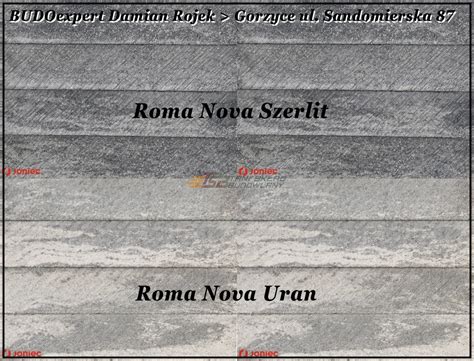 Bloczek Pustak Na Ogrodzenie Joniec Roma NOVA Kolory SZERLIT I URAN