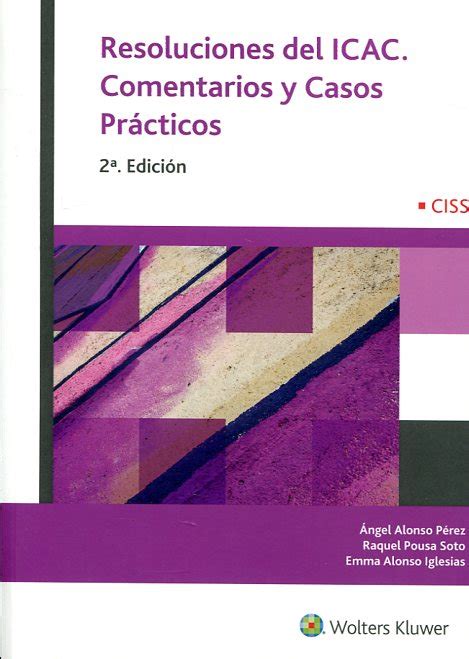 Libro Resoluciones del ICAC Comentarios y casos prácticos