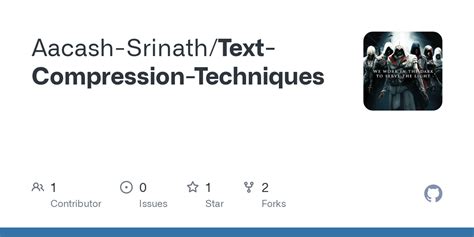 Github Aacash Srinathtext Compression Techniques