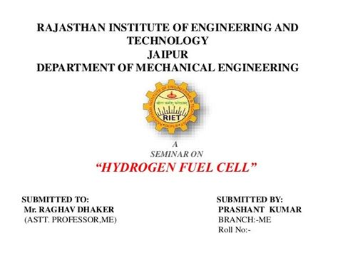 Ppt On Hydrogen Fuel Cell