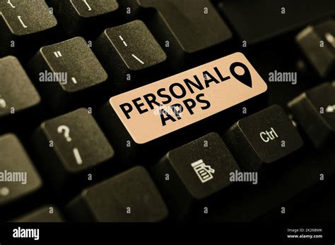 Writing Displaying Text Personal Apps Internet Concept Organizer