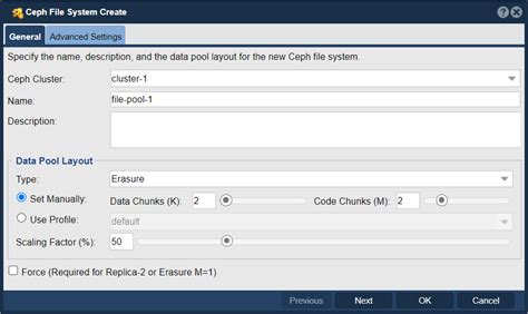 File Ceph File System Create Gen  Osnexus Online Documentation Site