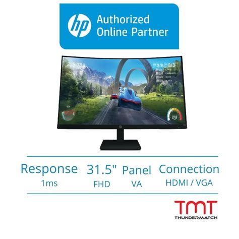 Hp X32c Gaming Monitor 31 5 1ms 165hz Fhd Va Panel Hdmi