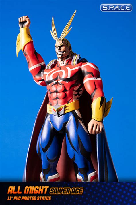 All Might Silver Age Pvc Statue With Articulated Arms My Hero Academia