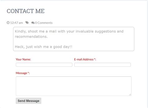 The Kenyan Life Contact Form For Blogger Create A Unique Contact Us Form Easily And For Free
