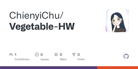 GitHub ChienyiChu Vegetable HW