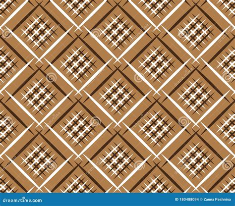 Diagonal Lines Gride Seamless Texture Vector Fabric Pattern Background Stock Vector