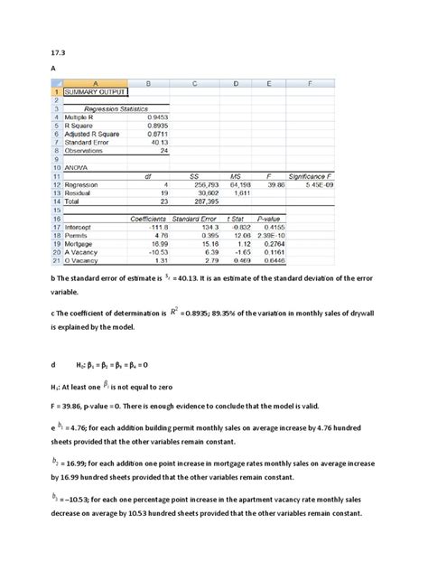 Answers 2 Pdf Coefficient Of Determination Regression Analysis