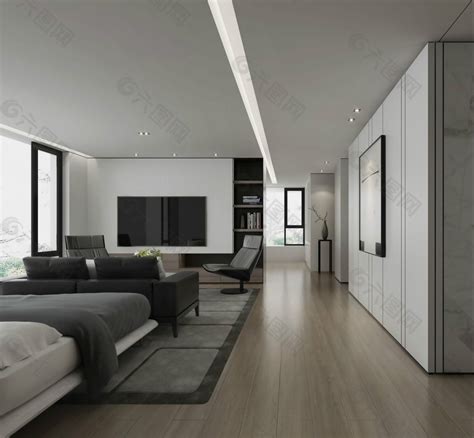 简约室内家居效果图装饰装修素材免费下载 图片编号 8953581 六图网