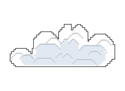 Style Pixel Art Ciel Nuage 11233157 Art Vectoriel Chez Vecteezy