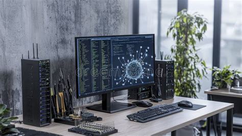 Cyber Protection Setup Against Denial Of Service Attacks Modern Office