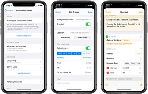 Turn An Ios Device Into A Shortcuts Server Pushcut Automation Server