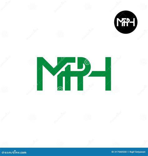 Letter Mph Monogram Logo Design Vector Illustration