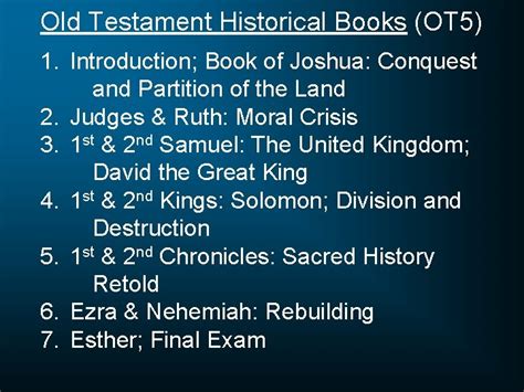 Old Testament Historical Books OT 5 Esther Ross