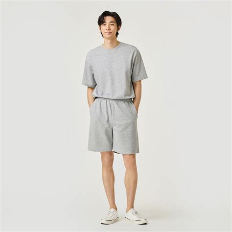 Jaju자주 남 스웨트 하프 팬츠 Sivillage 에스아이빌리지