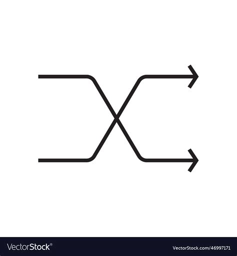 Random Data Analysis Icon With Black Outline Vector Image