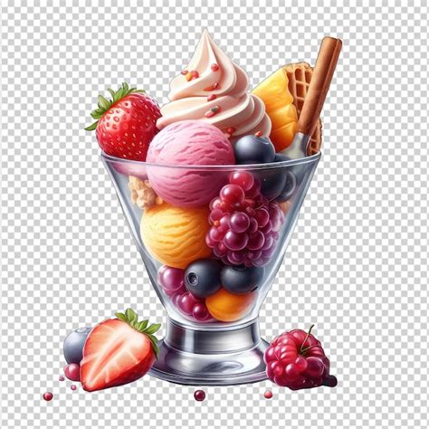 La Crème Glacée Au Citron Png PSD Premium