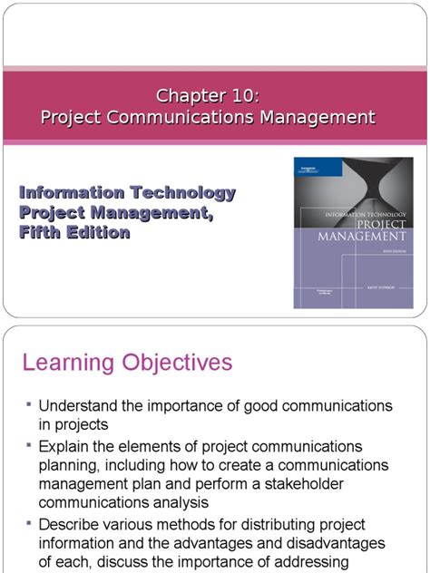 Chapter 10 Project Communications Management Pdf Project Management Communication