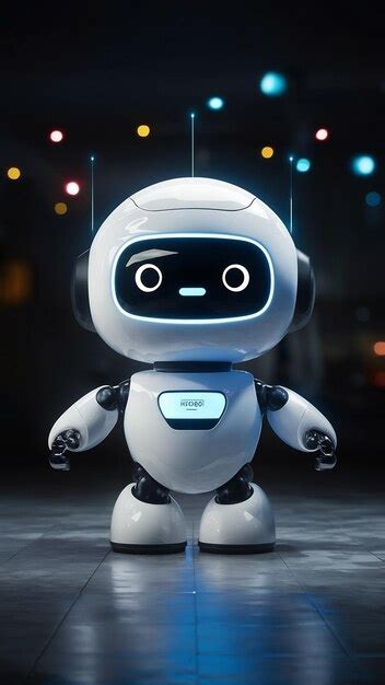 3d Friendly Cute Robot Virtual Smart Assistant Bot Chatbot Mascot Artificial Intelligence