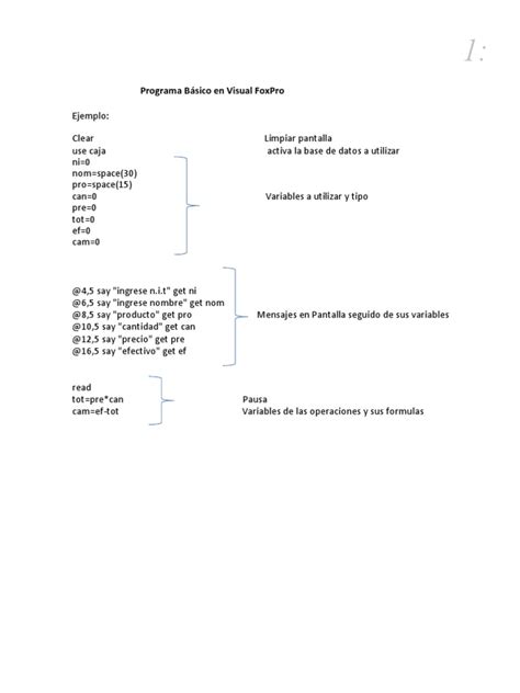 ejercicios foxpro pdf informática