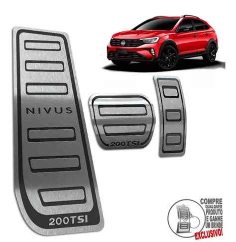 Vw Nivus 2020 Pedaleira At E Descanso Em Inox Parcelamento Sem Juros