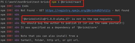 安装 brickd react模块报错 Issue brick design brick design GitHub