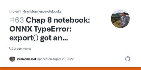 Chap 8 Notebook Onnx Typeerror Export Got An Unexpected Keyword