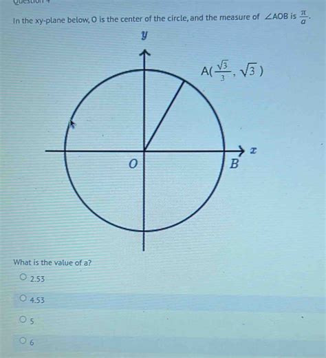 Solved Question In The Xy Plane Below O Is The Center Of The Circle