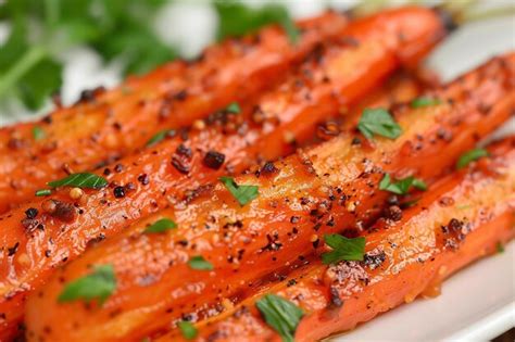 Honey Garlic Butter Roasted Carrots Perfect Holiday Side Dish Premium