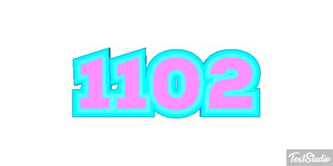 1102 Number Animated  Logo Designs