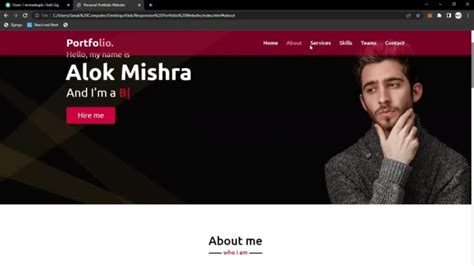 Make You A Personal Portfolio Website With Html Css And Javascript By Mrmarkupb Fiverr