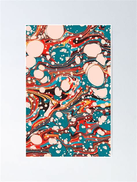 Psychedelic Marbled Paper Splash Blob Pepe Psyche Poster For Sale By