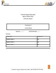Understanding Linear Motion Physics I Laboratory Report Course Hero