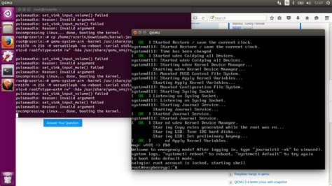 Linux Raspbian With Qemu Won T Boot Up Stack Overflow