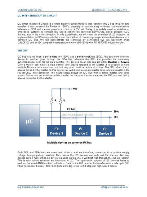 I2c Tutorial Pdf Computer Hardware Data Transmission