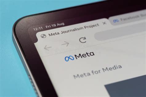 Checking Meta Journalism Project Editorial Image Image Of Meta