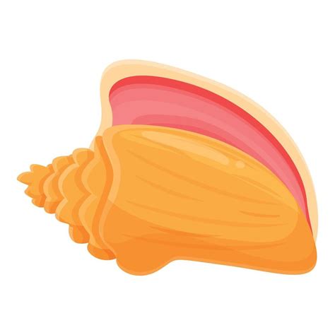 Spiral Colorful Conch Icon Cartoon Vector Marine Sea Shell 42551727
