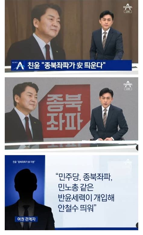 친윤계 안철수 뒷배에 종북좌파세력 있어 Mlbpark