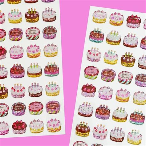 샐러드마켓 액티브 드롭 입체 스티커 케이크 위시버킷