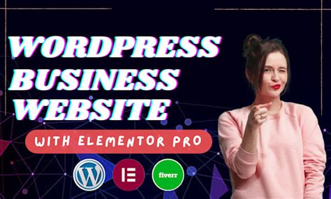 build or redesign responsive wordpress business website using elementor