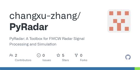 Github Changxu Zhang Pyradar Pyradar A Toolbox For Fmcw Radar Signal Processing And Simulation