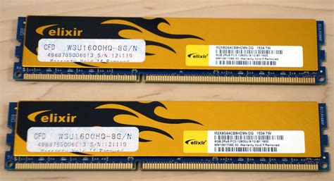 Yahooオークション Ddr3 Pc3 12800 16gb 8gb×2枚組）elixir Cfd W3