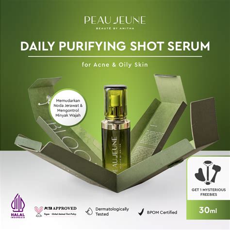 Jual Peau Jeune Serum Untuk Kulit Berjerawat Daily Purifying Shot 30 ML Acne And Oily Skin